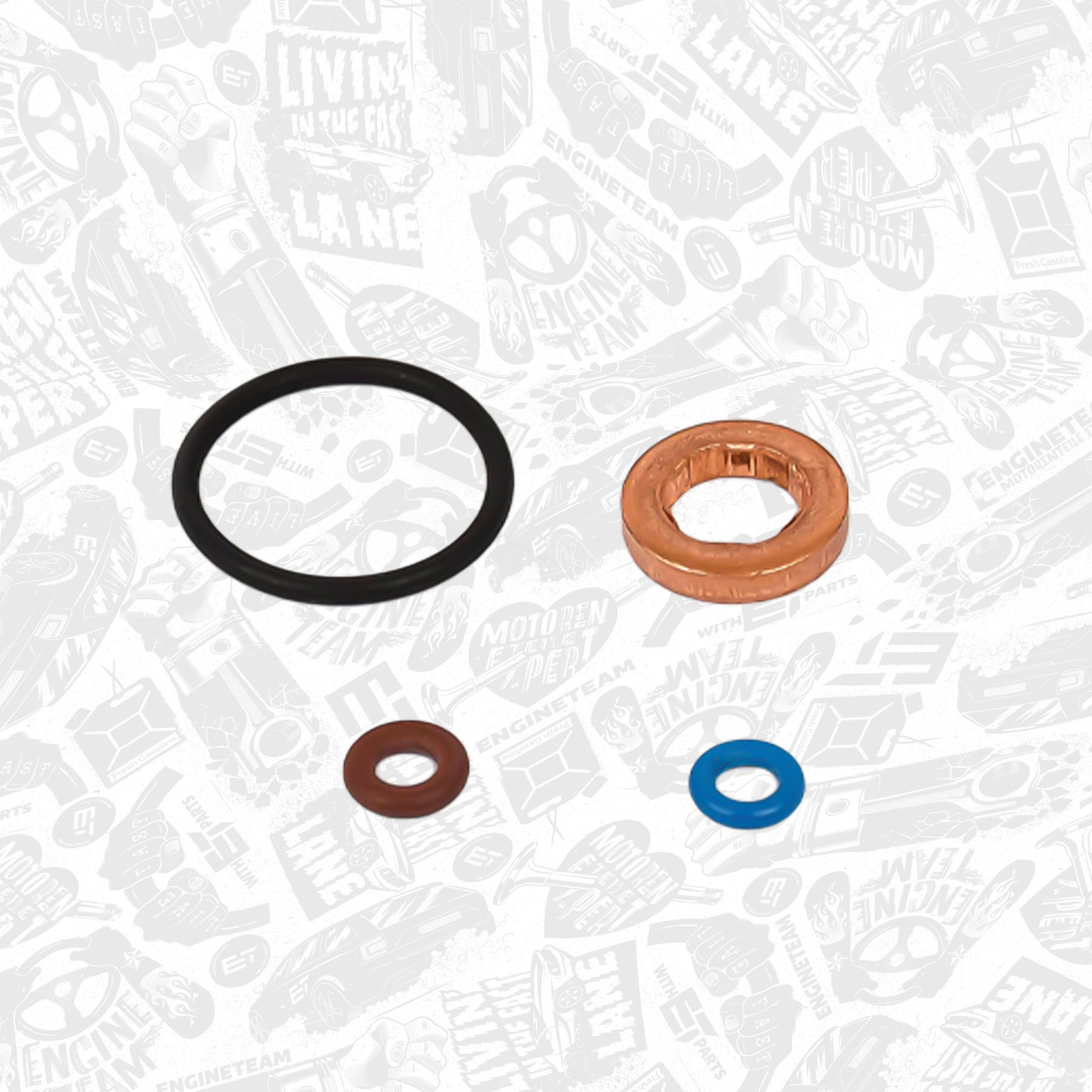 Seal Kit, injector nozzle - TM0039 ET ENGINETEAM - 03L130277B ...