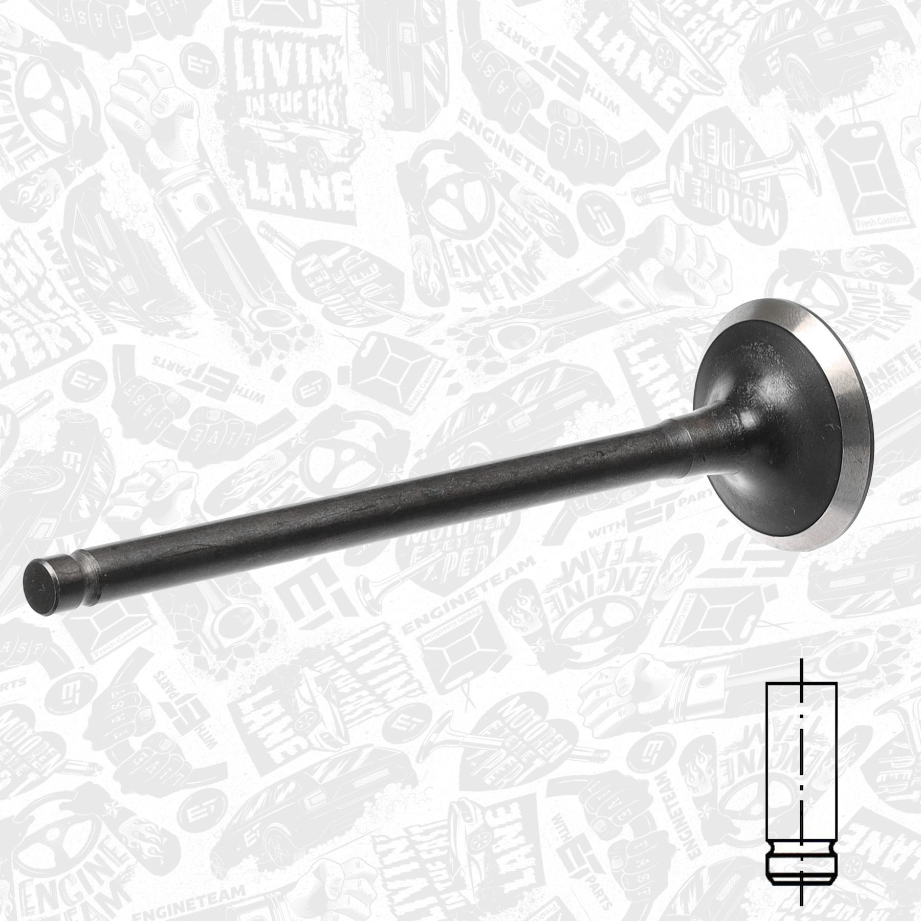 Einlassventil - VI0113 ET ENGINETEAM - 13711-27010, 711020, R6183/RNT ...