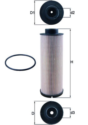 Fuel filter - KX73/2D MAHLE - 2601600, 35371, 51125030048 | Engine Your ...